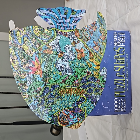 ceaco | Games | Vintage Ceaco Puzzle Shapes 00 Piece Jigsaw Fish Puzzle ...